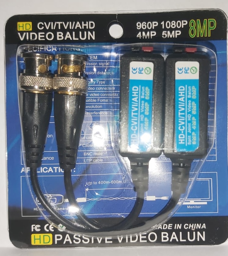 Balun Pasivo 8MP 4K Cola | IDTECNO